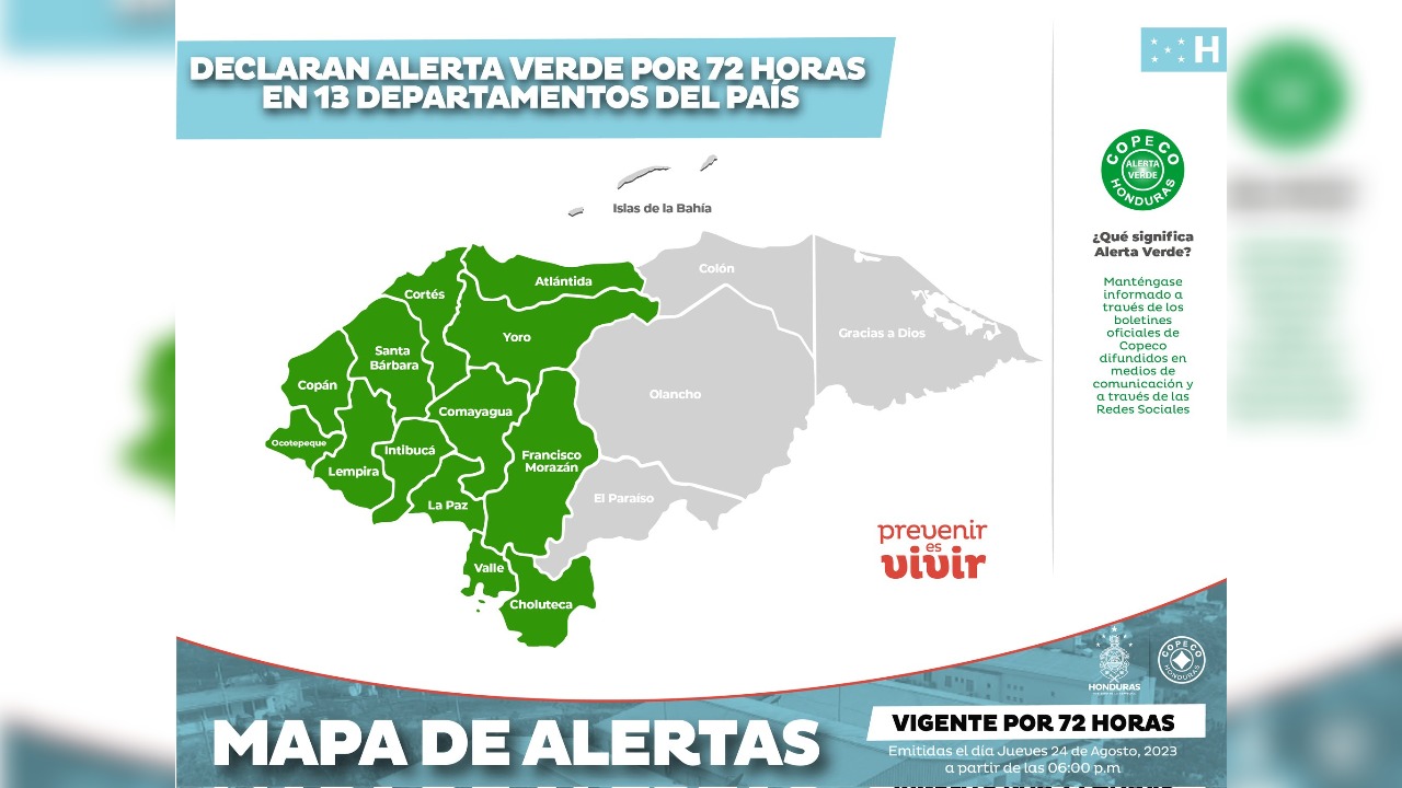 Declaran alerta verde por 72 horas - ABRIENDO BRECHA